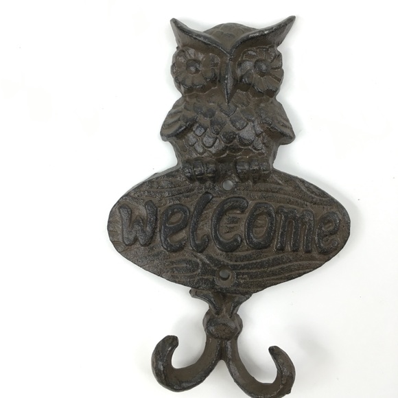 upper deck | Other | Cast Iron Owl Welcome Hook | Poshmark